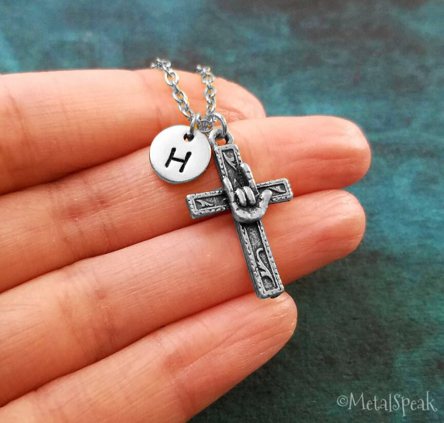 Sign Language Keychain SMALL Cross Keychain I Love You Keychain Love ...