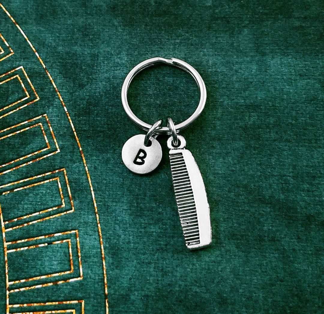 Comb Keychain VERY SMALL Hair Comb Keyring Cosmetologist Keychain ...