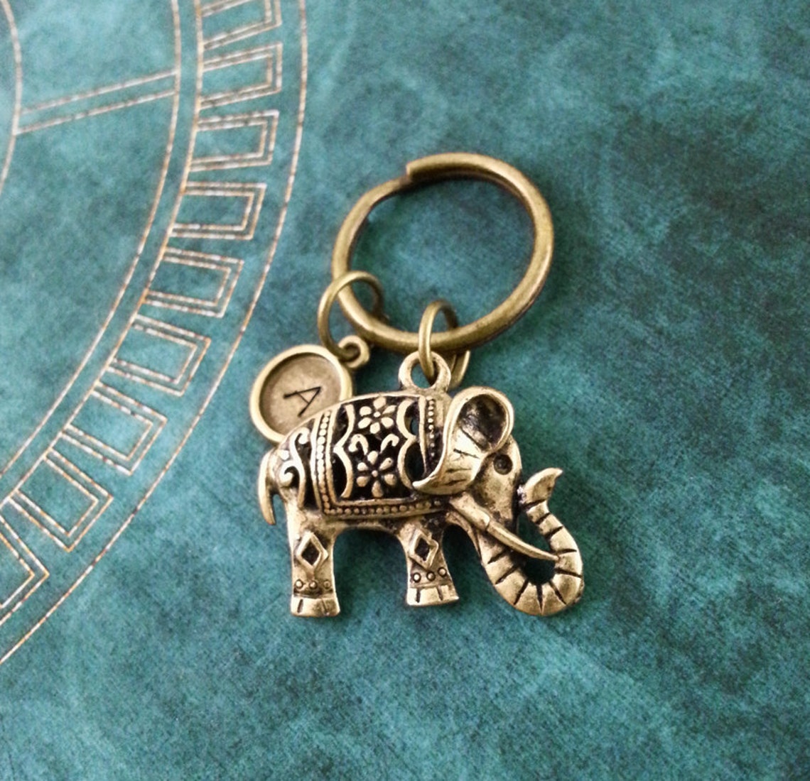 Elephant Keychain Elephant Keyring Custom Keyring | Etsy