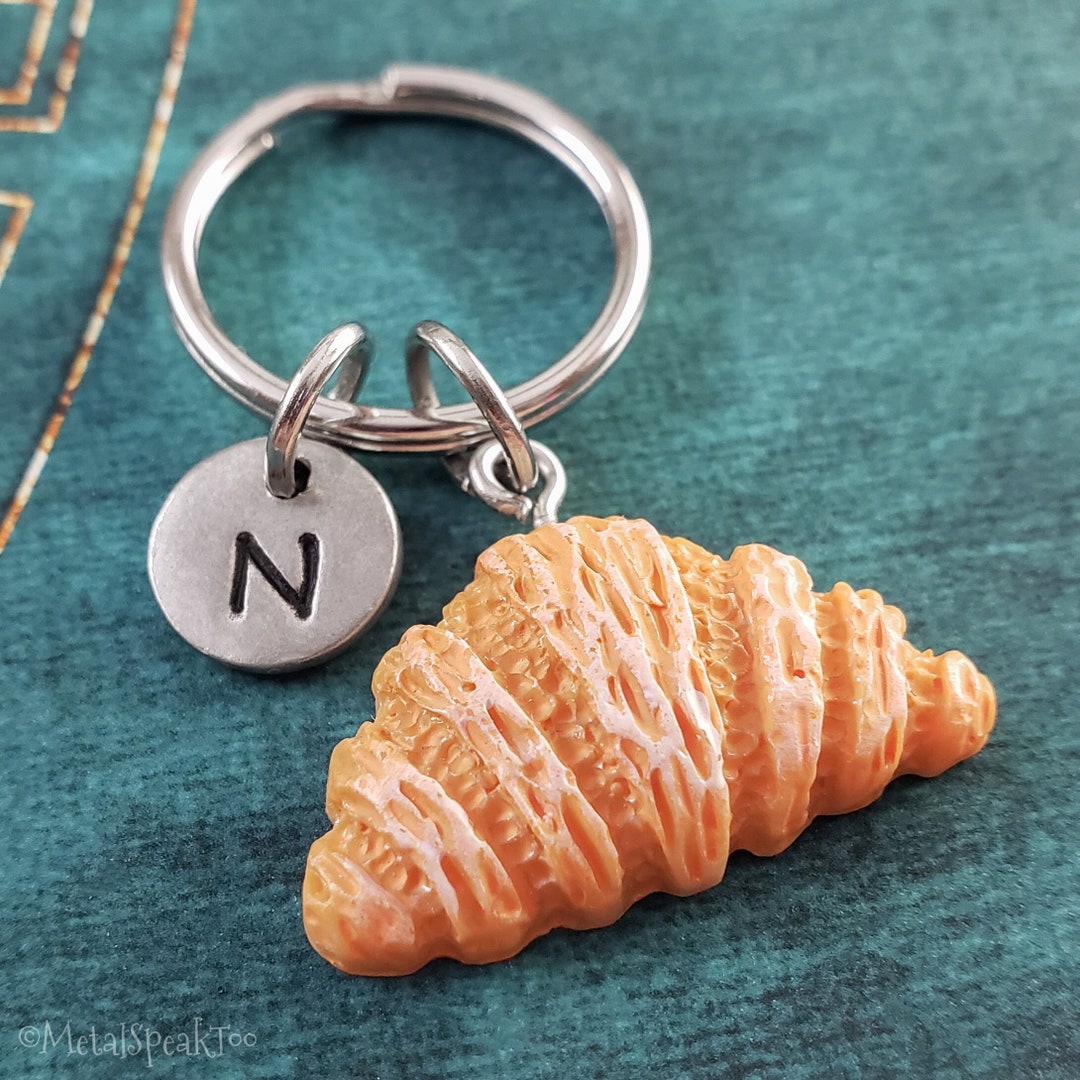 Croissant Keychain SMALL Bread Pendant France Keychain French Food ...