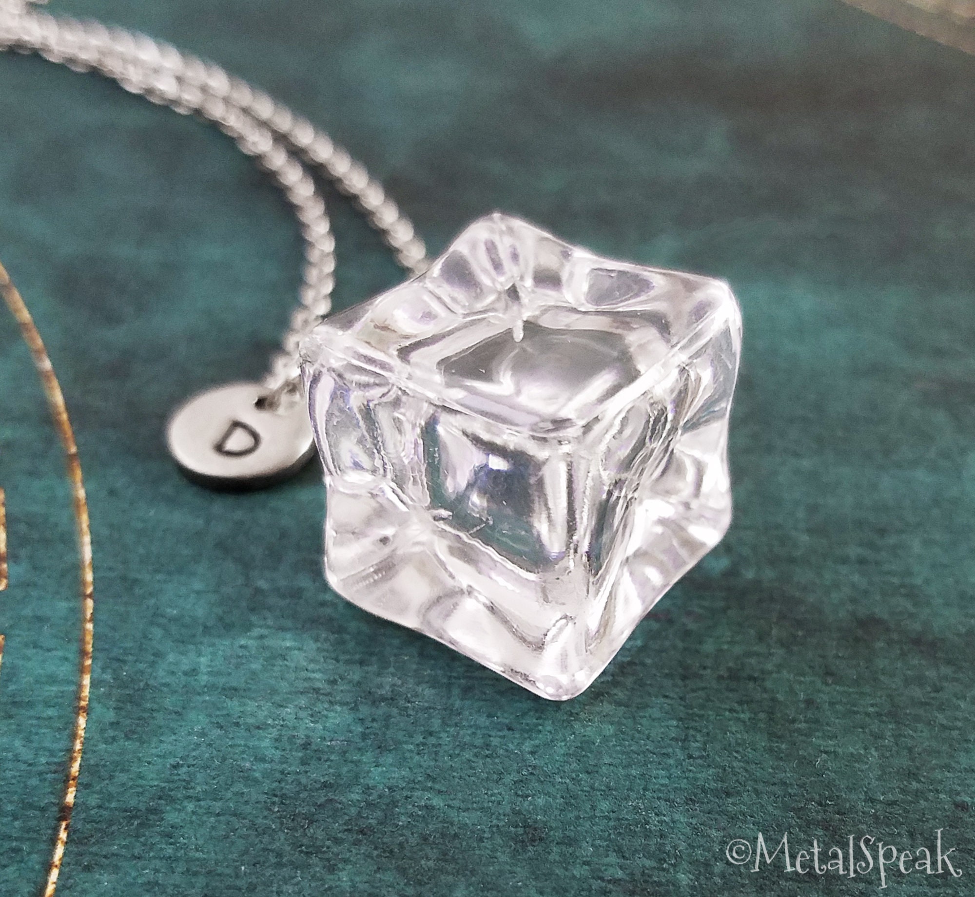 Ice Cube Keychain SMALL Ice Cube Charm Keychain Ice Keychain - Etsy