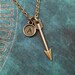 Arrow Keychain SMALL Bronze Arrow Keyring Bohemian Keychain Girlfriend ...