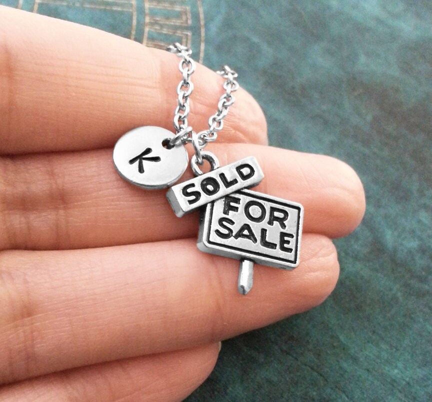 For Sale Keychain VERY SMALL Silver for Sale Sign Keyring Sold House ...