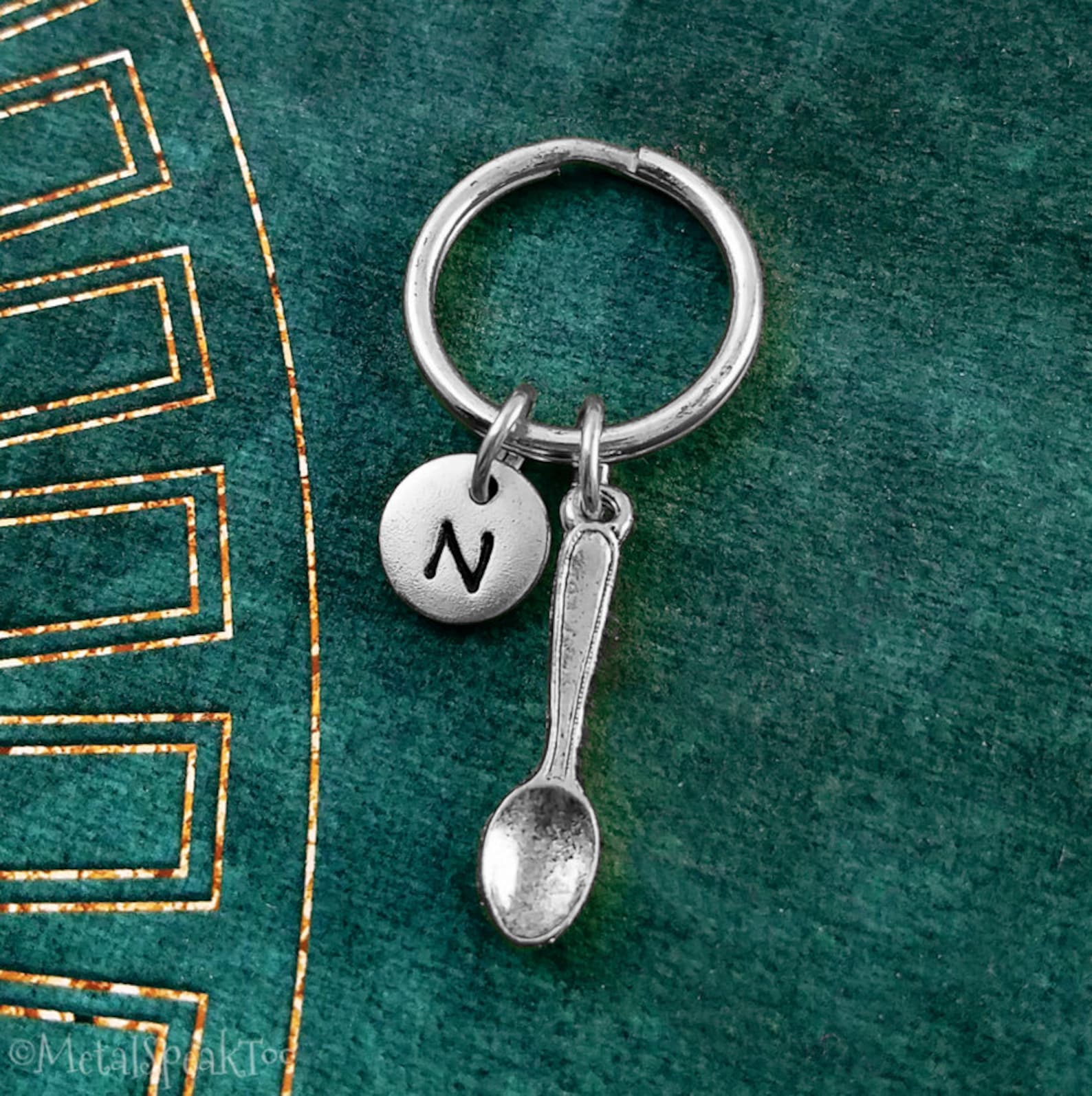 Spoon Keychain VERY SMALL Spoon Keyring Spoon Charm Keychain - Etsy