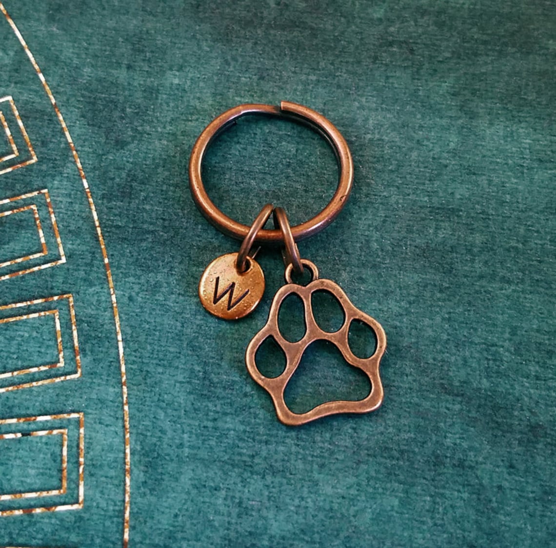 Paw Keychain VERY SMALL Dog Paw Print Charm Keychain Cat Paw | Etsy
