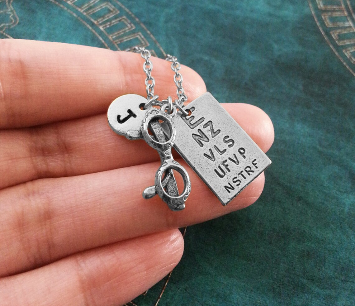 Eye Chart Keychain SMALL Silver Reading Glasses Keychain - Etsy