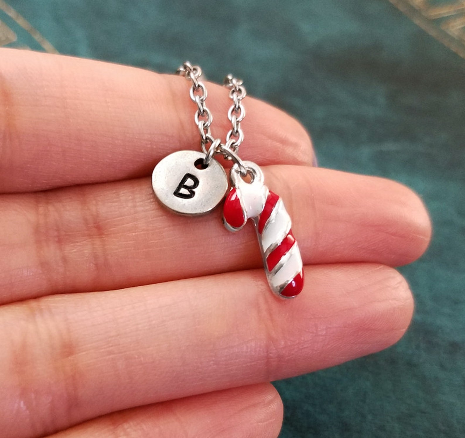 Candy Cane Keychain VERY SMALL Candy Cane Keyring Candy | Etsy
