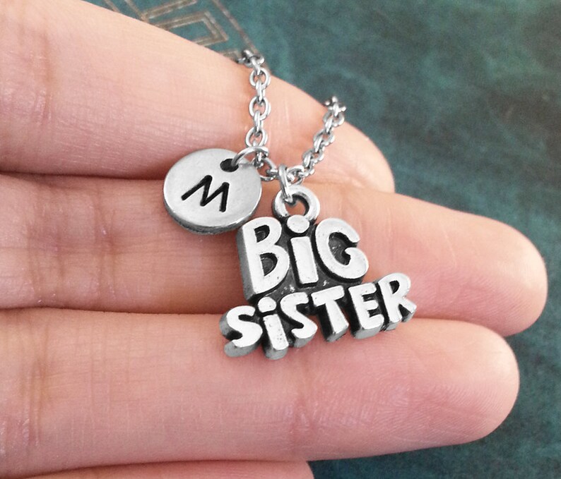 Big Sister Keychain VERY SMALL Big Sister Keyring Sister Charm Keychain ...