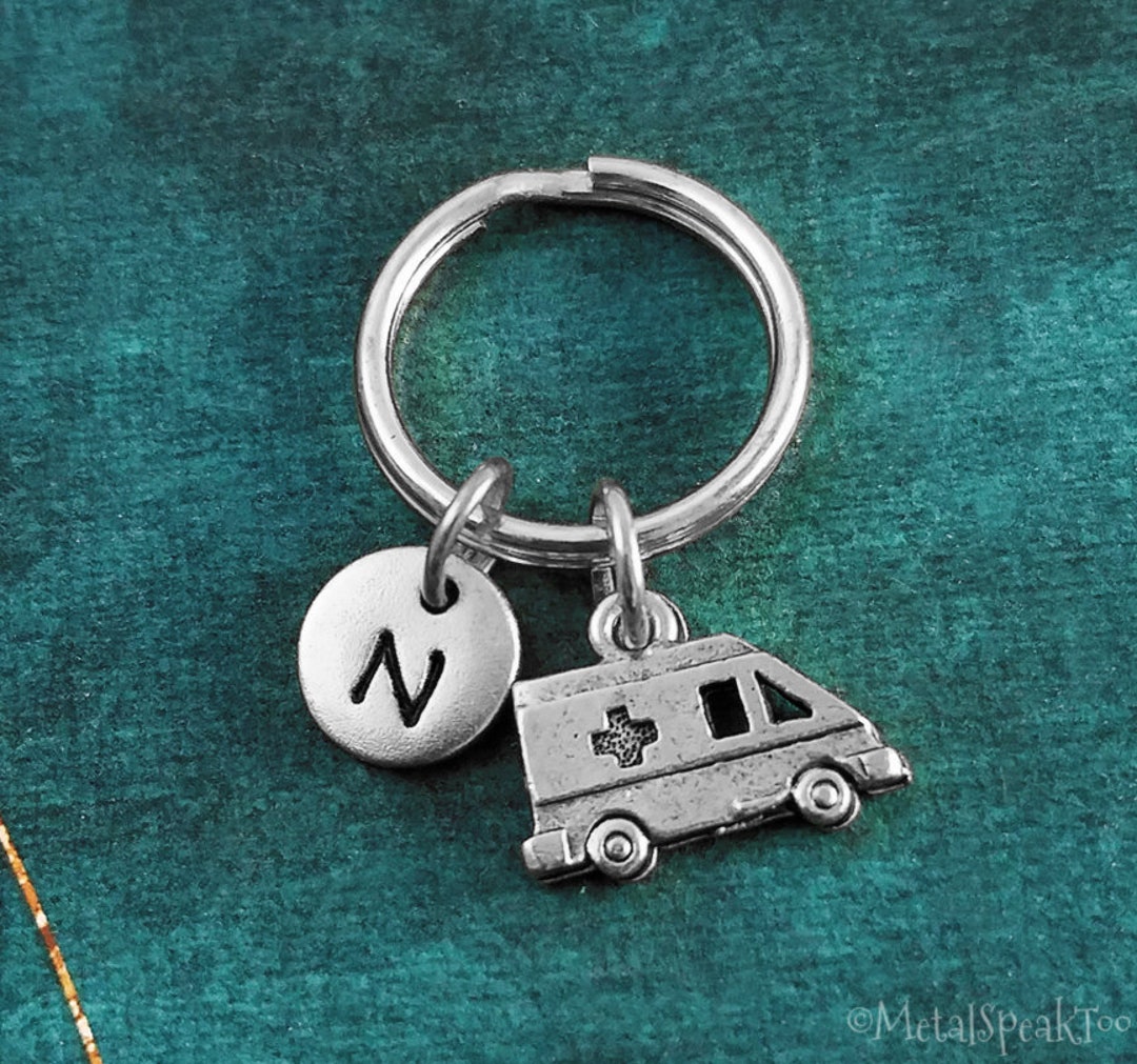 Ambulance Keychain SMALL Ambulance Keyring EMT Keychain EMT Gift ...