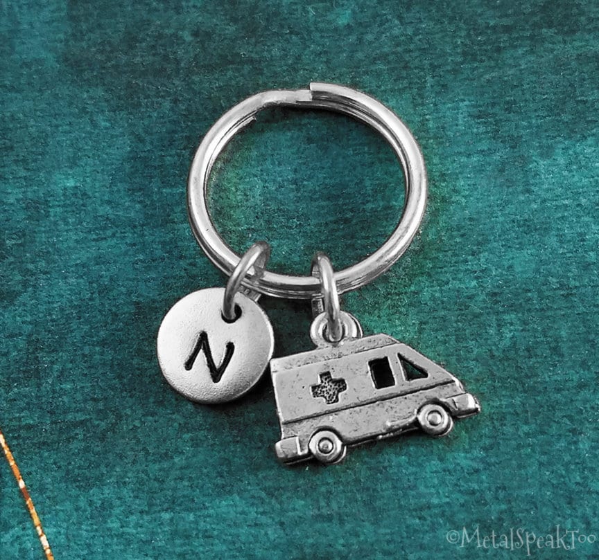 Ambulance Keychain SMALL Ambulance Keyring EMT Keychain EMT | Etsy