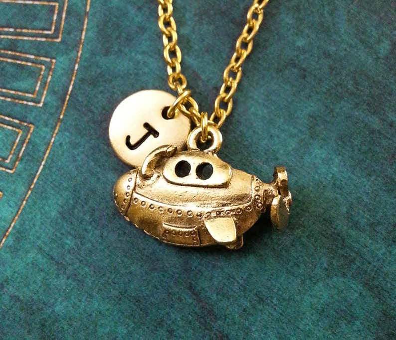 Submarine Keychain SMALL Submarine Keyring Gold Submarine Charm ...