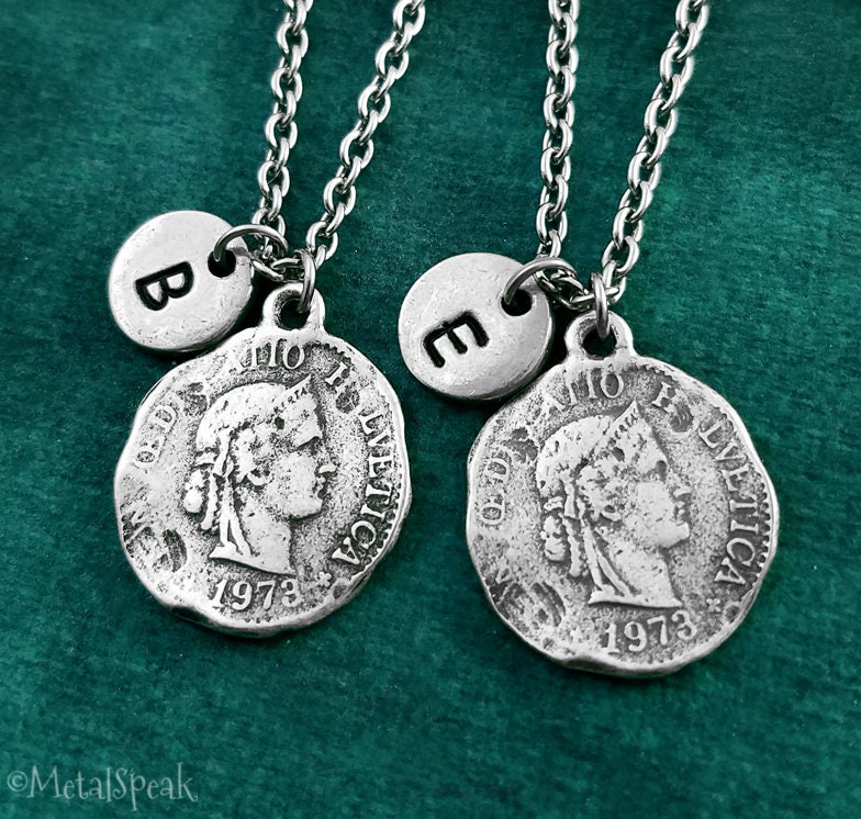 Roman Coin Keychain SET of 2 SMALL Greek Coin Keychains Best Friend ...