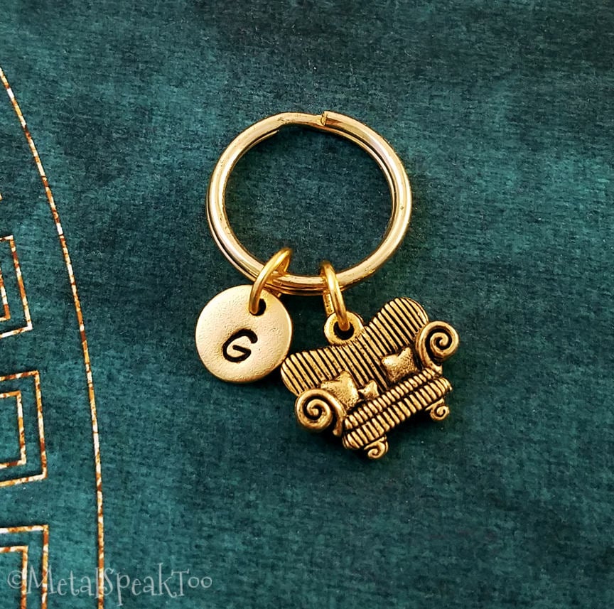 Couch Keychain SMALL Couch Charm Keychain Couch Keyring Sofa - Etsy