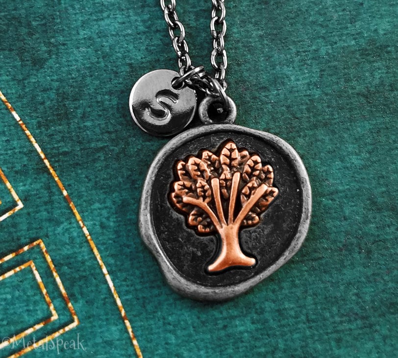Willow Tree Keychain SMALL Family Tree Charm Keychain Wax Seal Keychain ...