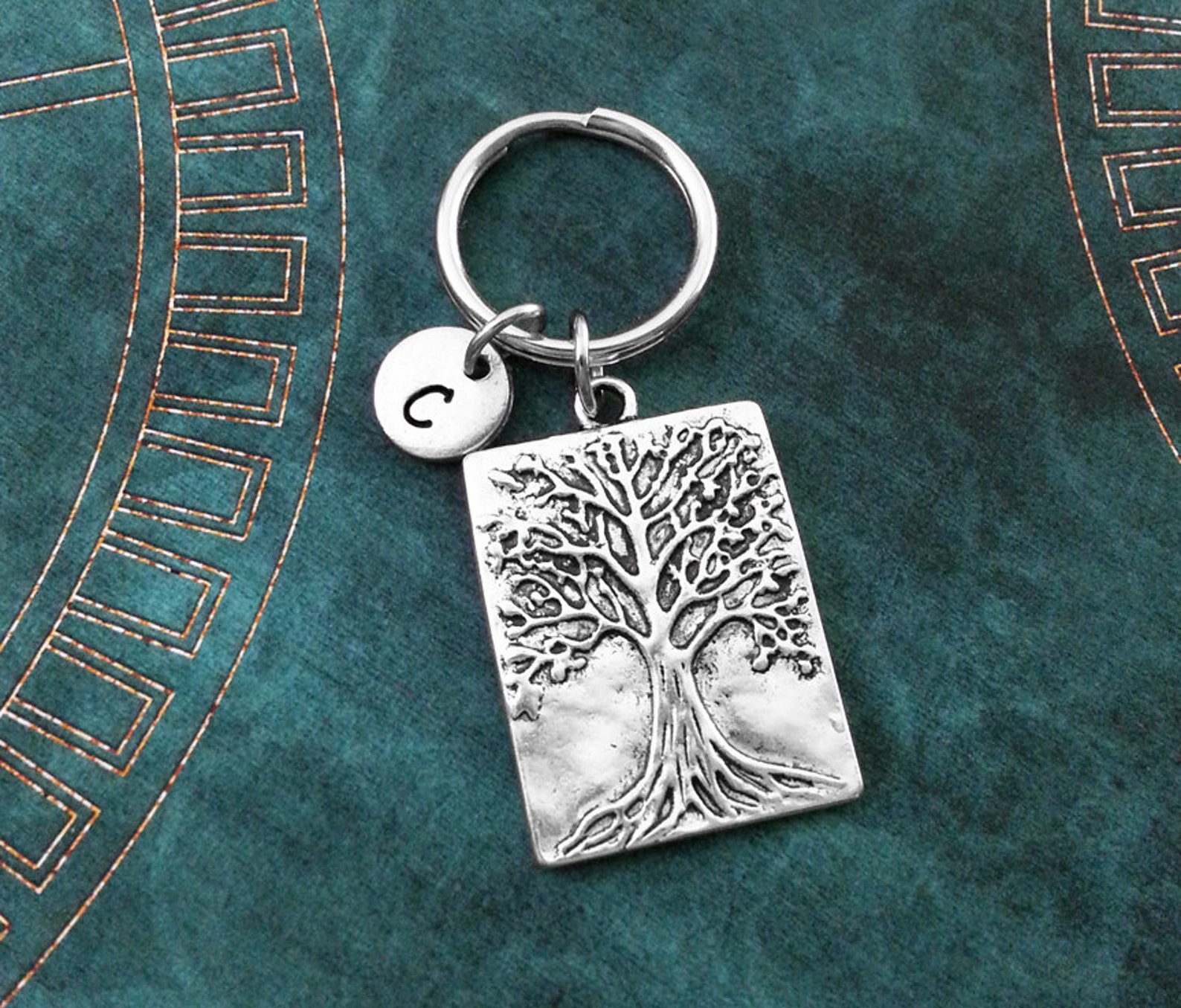 Tree Keychain Willow Keychain Personalized Keychain Nature | Etsy