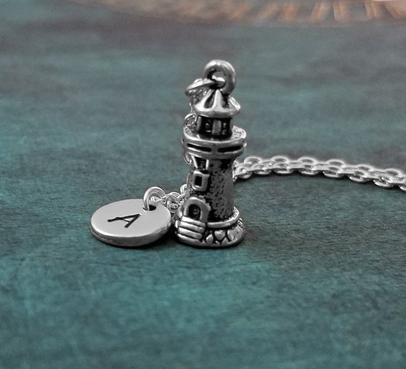 Lighthouse Keychain VERY SMALL Lighthouse Keyring Charm | Etsy