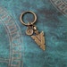 Arrowhead Keychain SMALL Bronze Arrowhead Keyring Personalized Keychain ...
