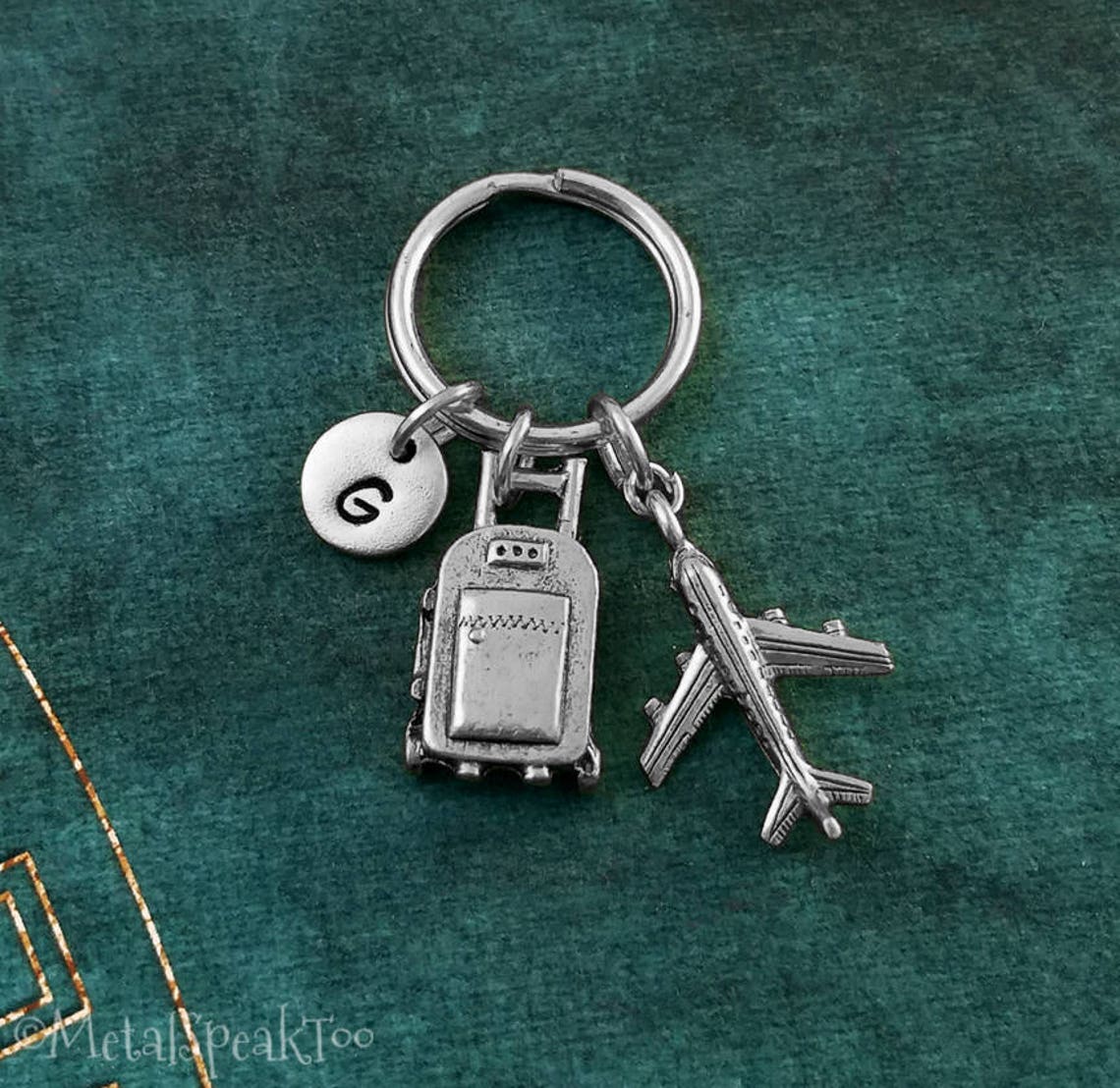 Airplane Keychain SMALL Airplane Keyring Plane Keychain Long - Etsy