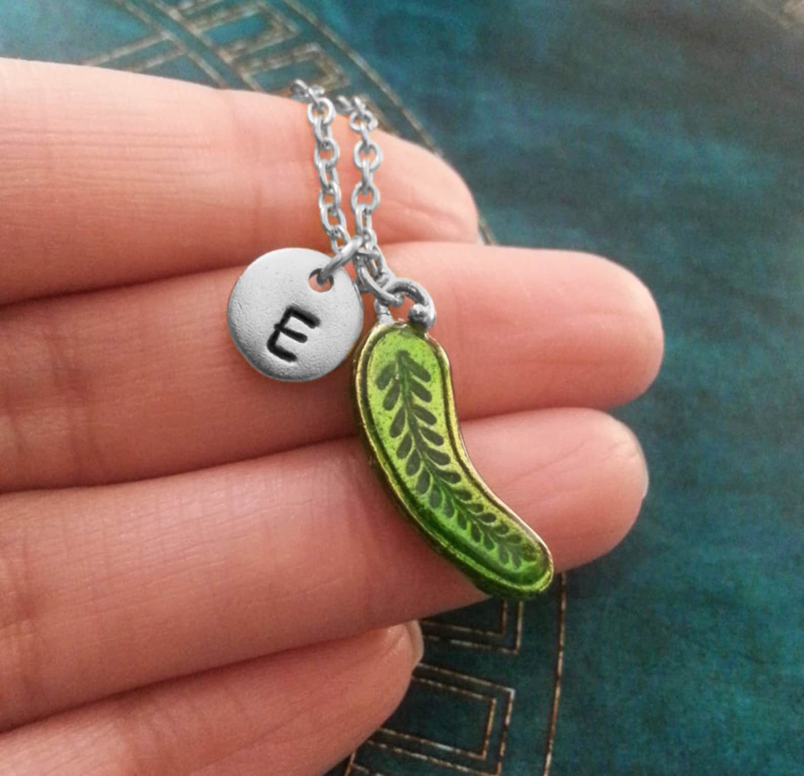 Pickle Keychain VERY SMALL Pickle Keyring Green Pickle Charm - Etsy