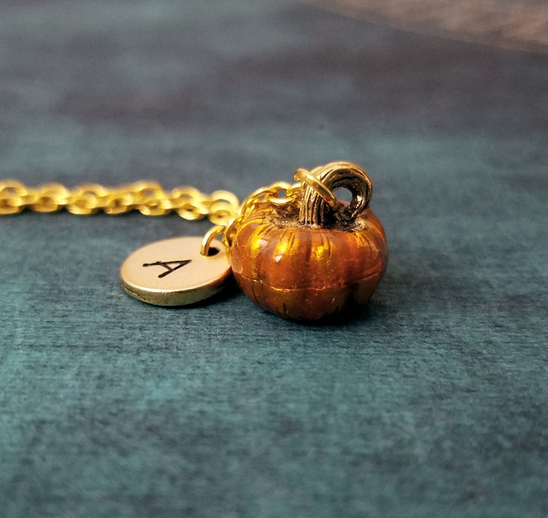 Pumpkin Keychain VERY SMALL Personalized Keychain Pumpkin Keyring Fall ...