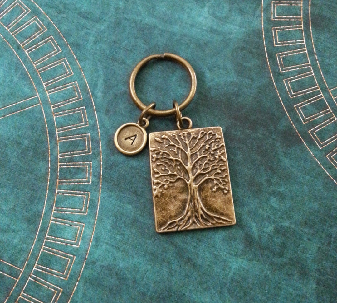 Tree Keychain Willow Keychain Personalized Keychain Nature Keychain ...