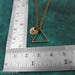 Triangle Keychain VERY SMALL Bronze Triangle Keyring Geometric Keychain ...