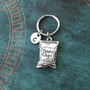 Potato Chips Keychain SMALL Bag of Potato Chips Keyring Personalized ...