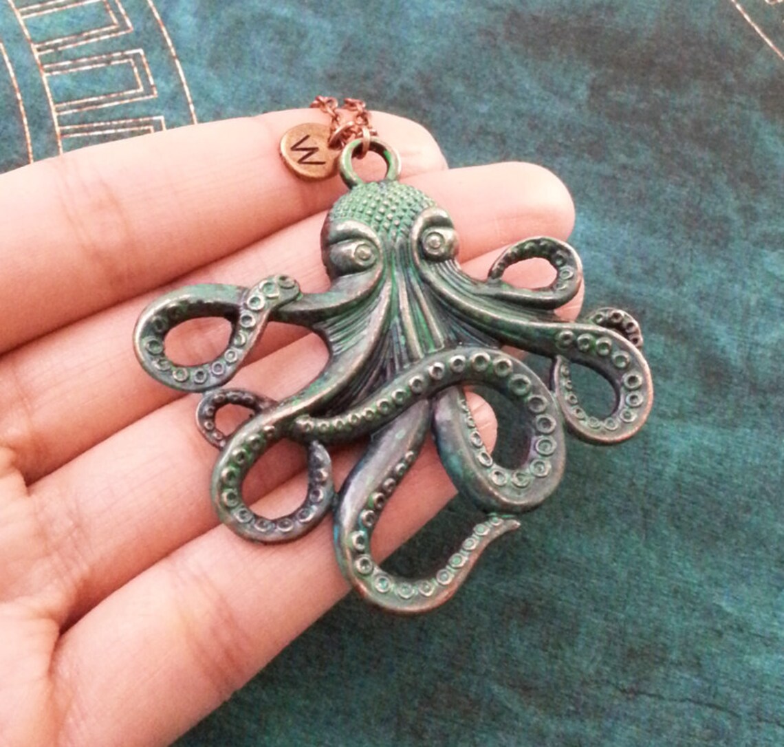 Octopus Keychain LARGE Octopus Keyring Personalized Keychain | Etsy