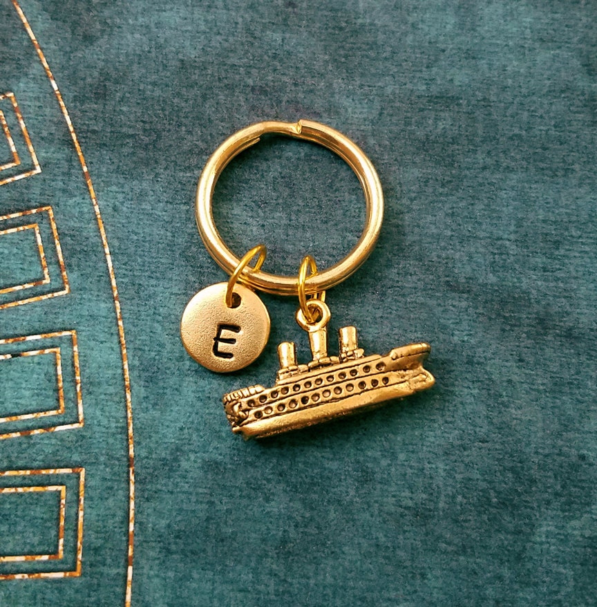 Ship Keychain VERY SMALL Cruise Ship Charm Keychain Ship - Etsy