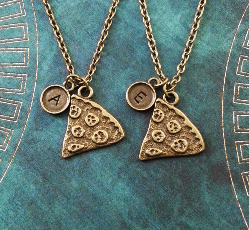 Pizza Keychain SMALL Bronze Pizza Slice Keychain Best Friend | Etsy