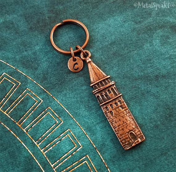 Castle Keychain SMALL Tower Keychain Castle Keyring Tower | Etsy