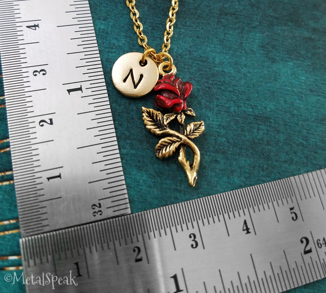 Red Rose Keychain SMALL Rose Charm Keychain Keyring Girlfriend - Etsy