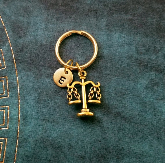 Scales Keychain VERY SMALL Scale Charm Keychain Scales Keyring | Etsy