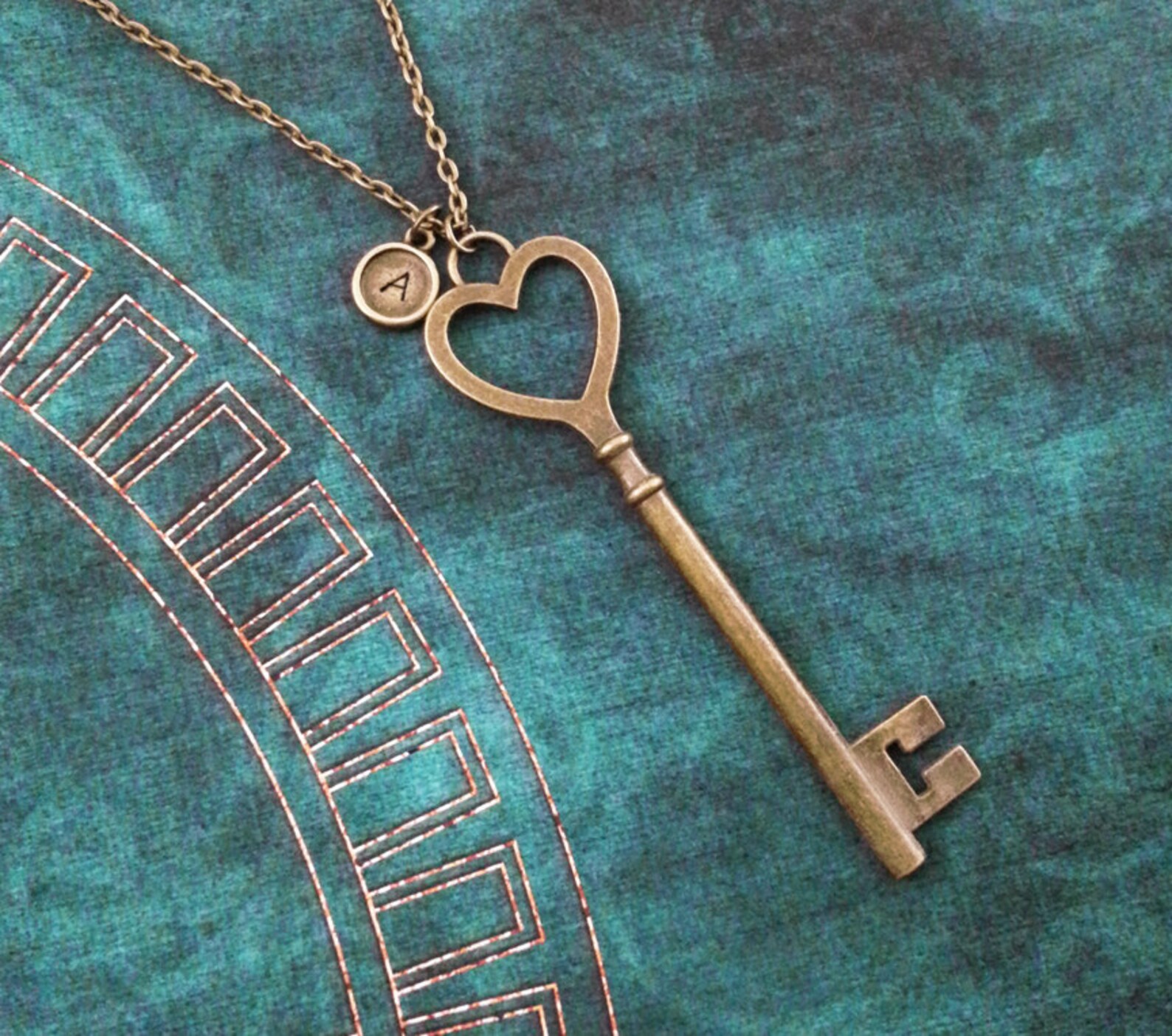 Heart Key Keychain LARGE Heart Key Keyring Personalized | Etsy