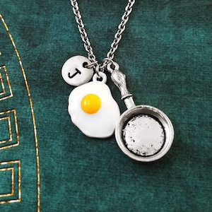 Egg Keychain VERY SMALL Fried Egg Keyring Sunny Side up Egg Charm Breakfast Keychain Food ...