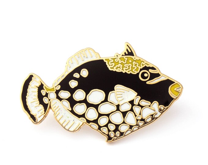 Clown Triggerfish Tropical Fish 1.5 Inch Enamel Pin - Etsy