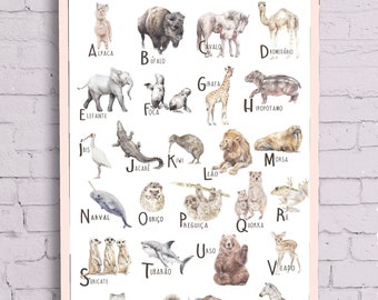 Dutch Language ABC Animal Alphabet | Etsy