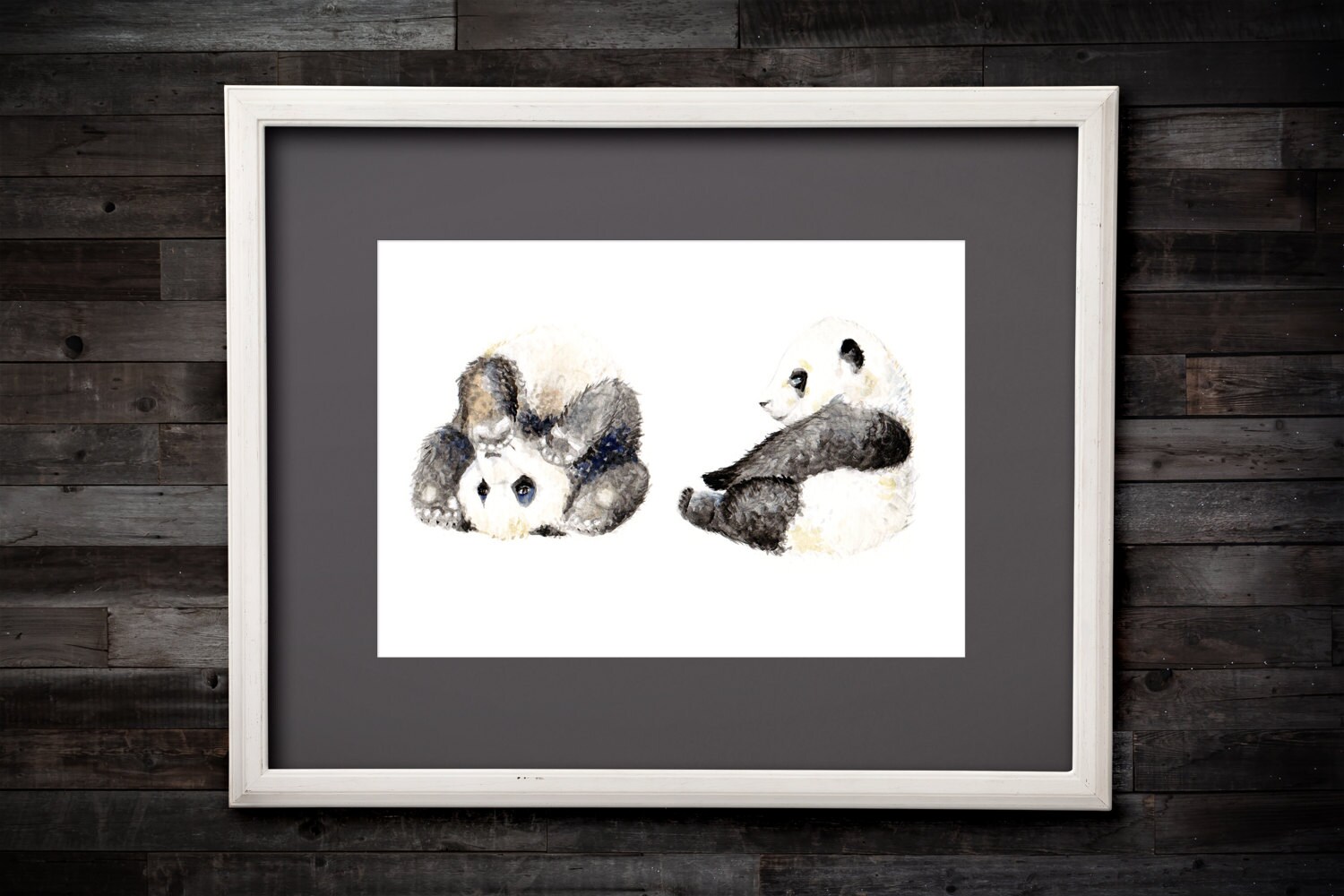 Panda Cubs Limited Edition Print 8.5x11 Watercolor Choose - Etsy