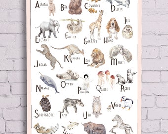 Dutch Language ABC Animal Alphabet | Etsy
