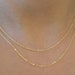 Two Chains in One Necklace . Double Cable Chain Necklace. - Etsy