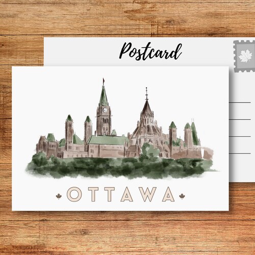 Ottawa Illustrated Map Ottawa Wall Art - Etsy Canada