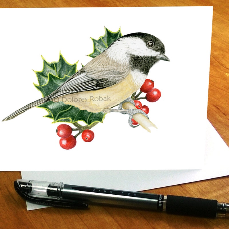 Bird Christmas Card - Etsy