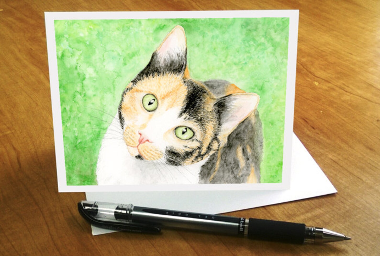 CAT NOTE CARDS, Cat Stationary, Watercolor Cats Notecards, Thank You ...