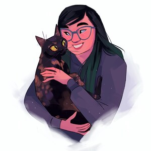 Custom Illustrated Portrait, Custom Couples Illustration, Commission ...