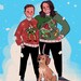 Cute CUSTOM Family Holiday Card - Ugly Sweaters - Etsy