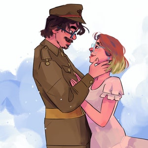 Custom Illustrated Portrait, Custom Couples Illustration, Commission ...