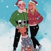 Cute CUSTOM Family Holiday Card - Ugly Sweaters - Etsy