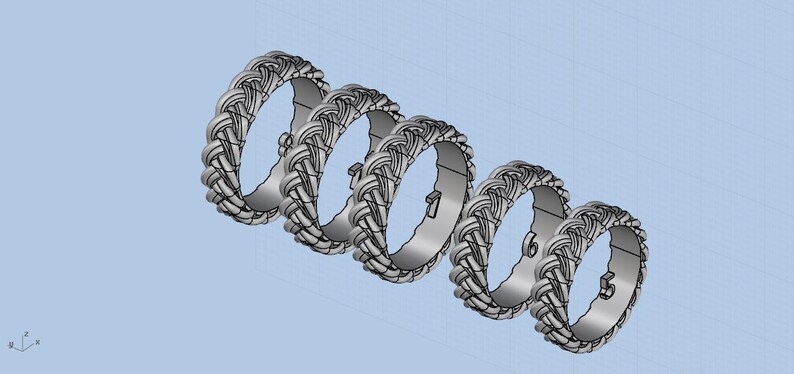 Ring 3D Model / Jewelry STL File for 3D Printing/stl File/3d Ring - Etsy