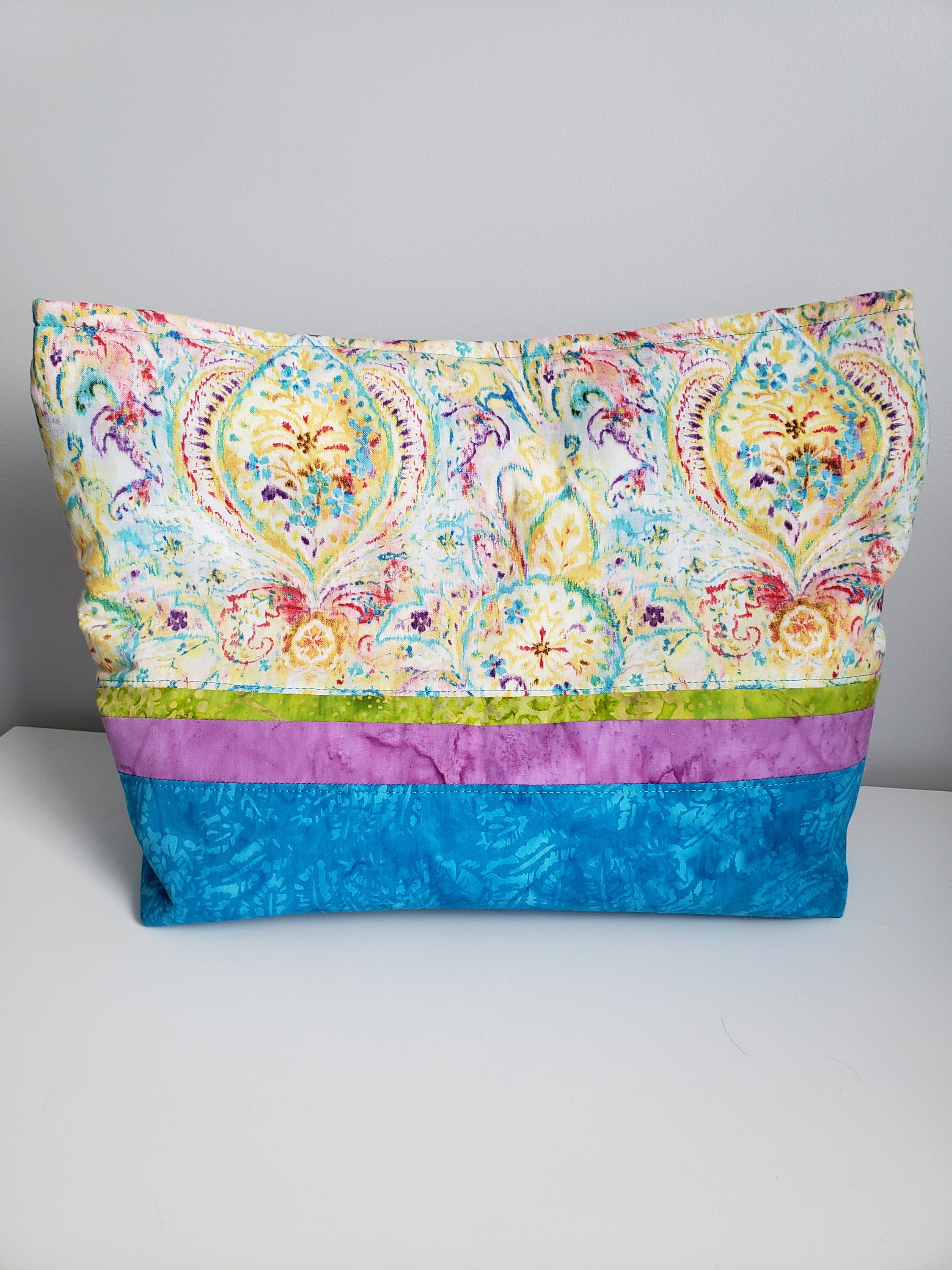 Rainbow Damask Tuscany Tote - Etsy