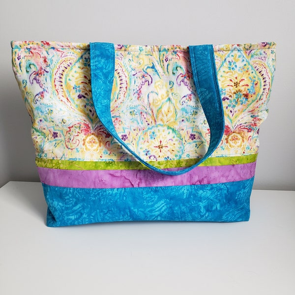 Damask Tote Bag - Etsy